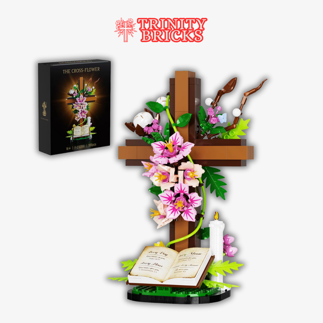 The Floral Cross Brick Set – Trinity Bricks