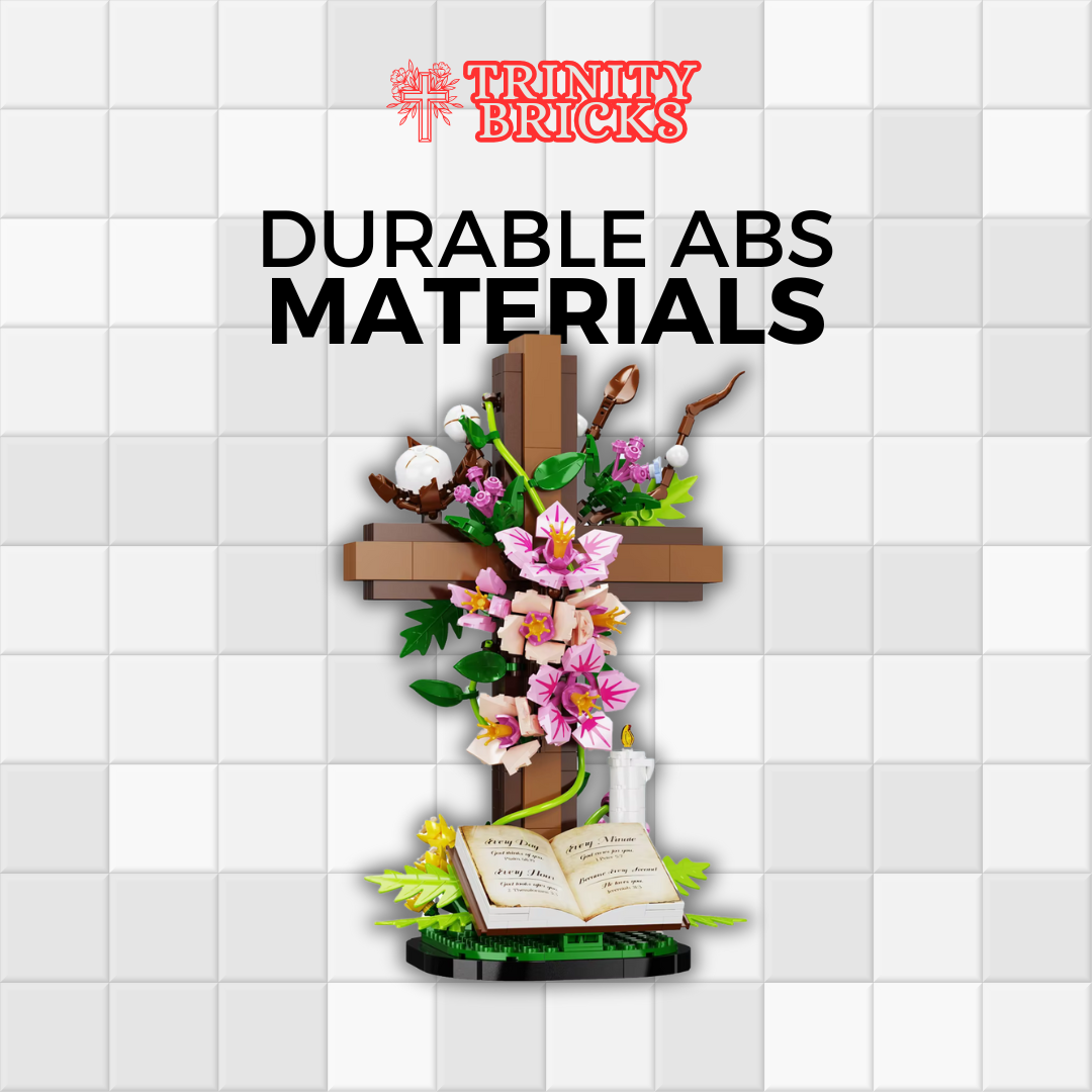 The Floral Cross Brick Set – Trinity Bricks