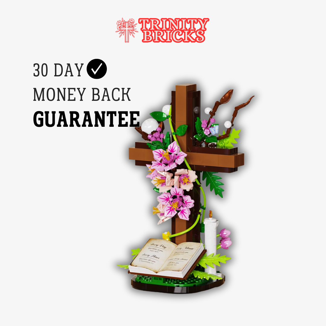 The Floral Cross Brick Set – Trinity Bricks
